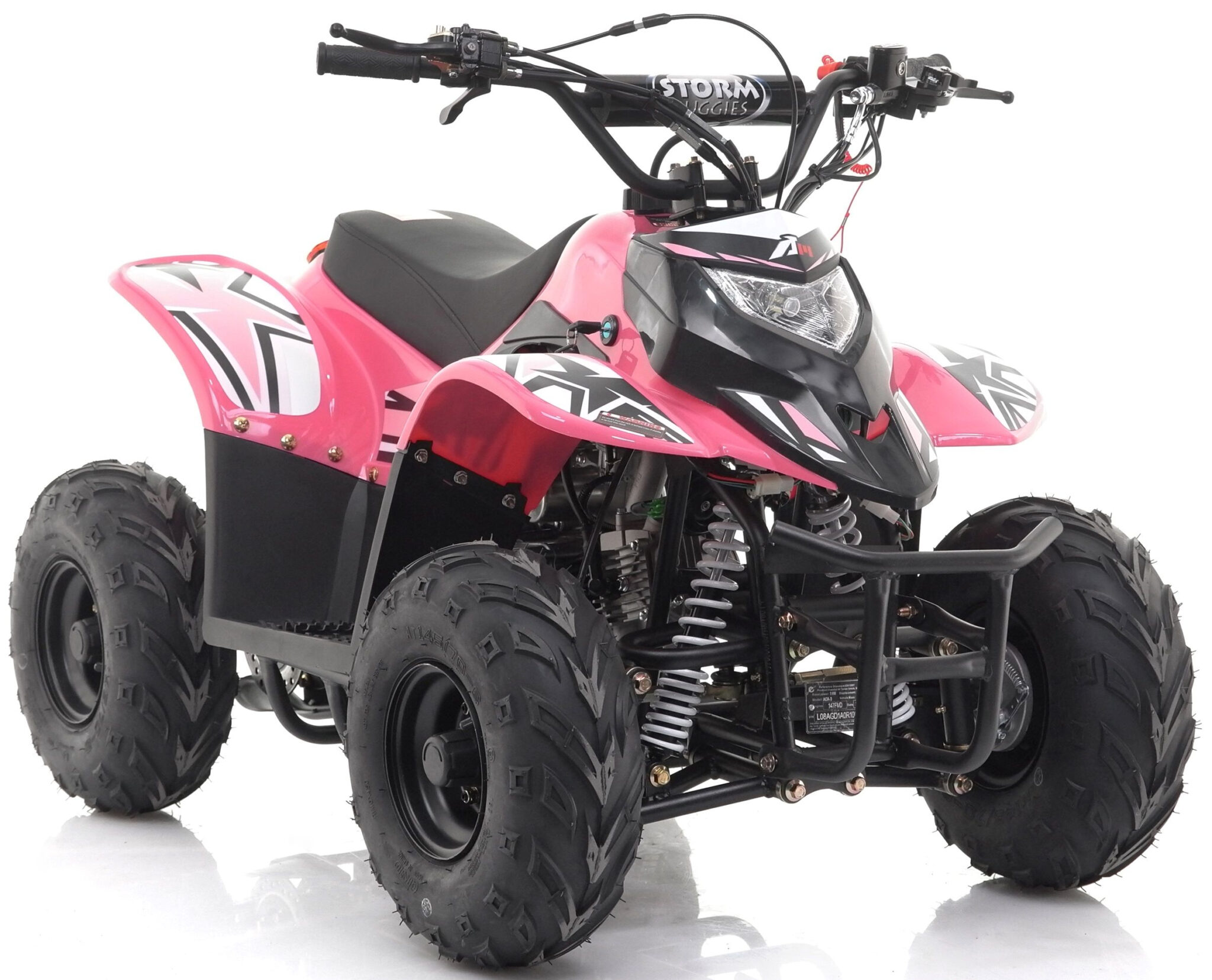 Stormz Girls Pink 70cc Automatic Petrol Engine Quad Bike – Kids Petrol Cars
