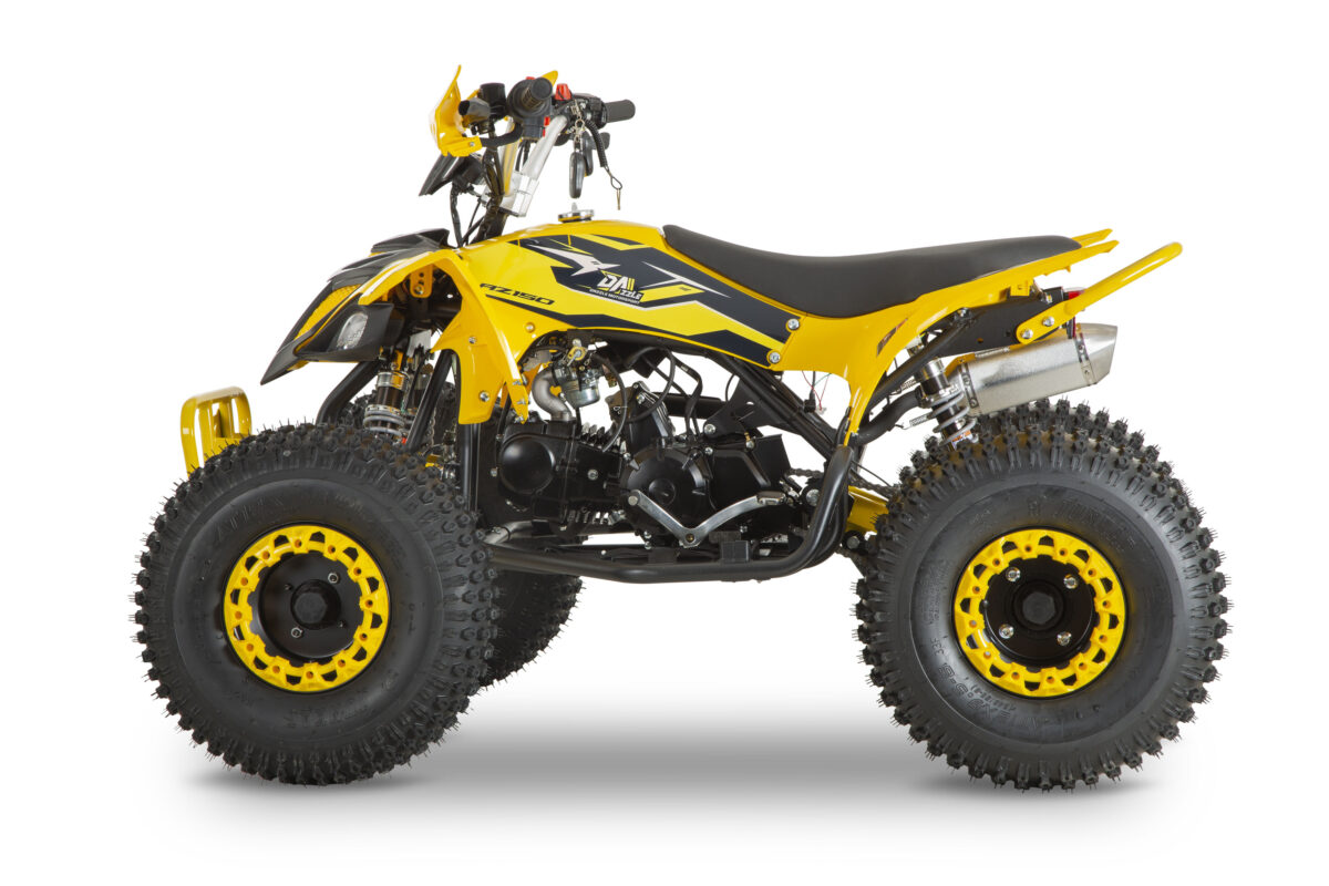 Teenager XFast Yellow 150cc Pre-Built Petrol Quad Bike – Kids Petrol Cars